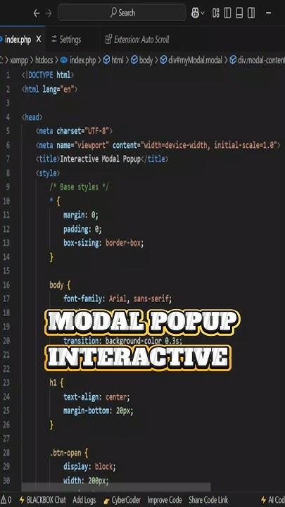 Interactive Modal Popup - YouTube