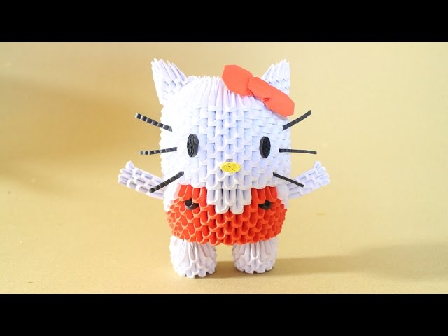 3d Origami Kitty