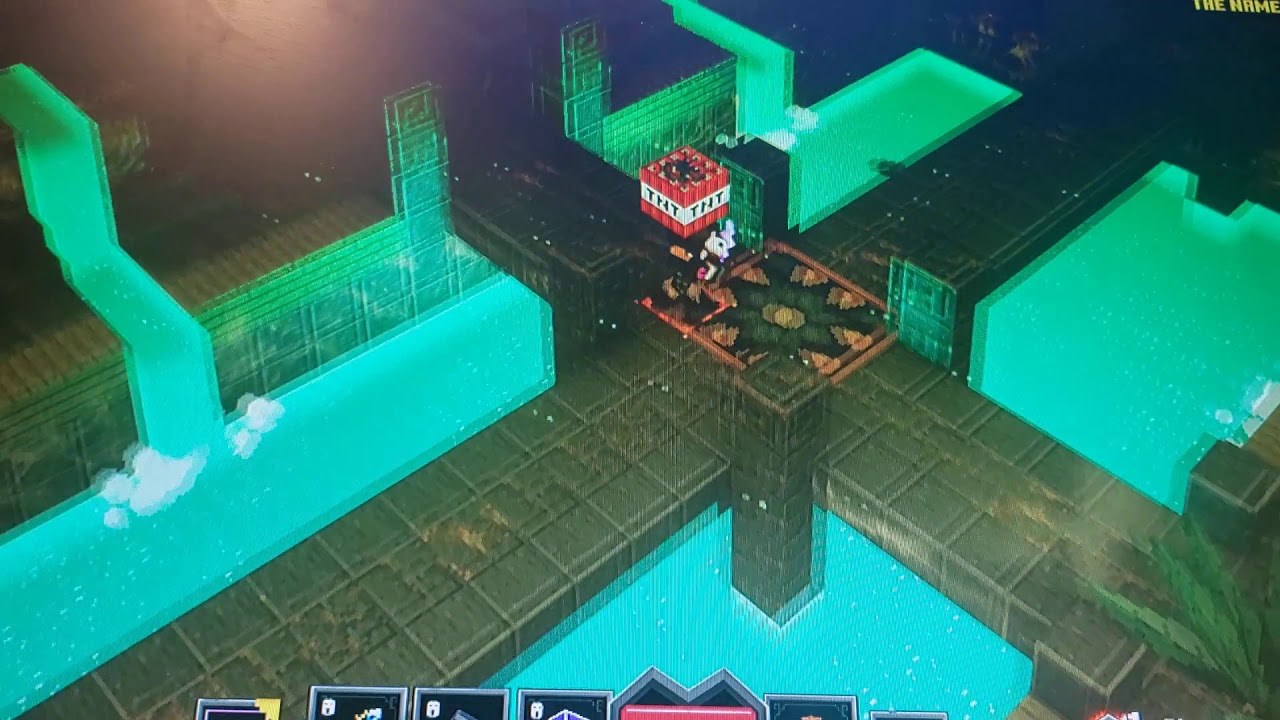 defeating the nameless one in minecraft dungeons - YouTube