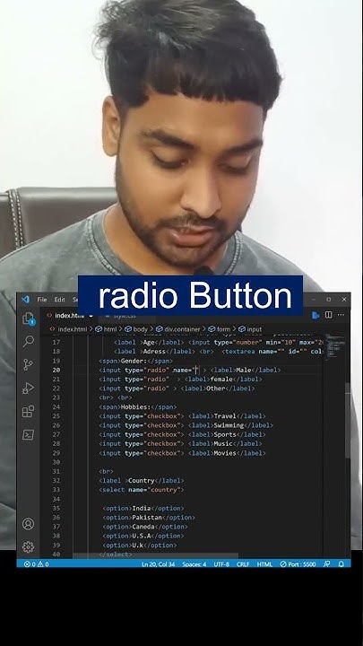 Radio Button | html5 - YouTube