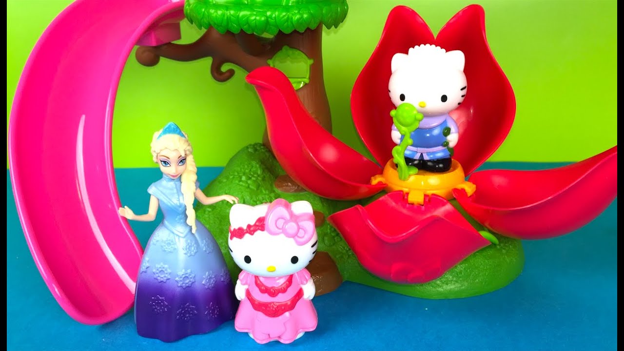 Hello Kitty Tree House Play Set Disney Princess Elsa from Frozen ...