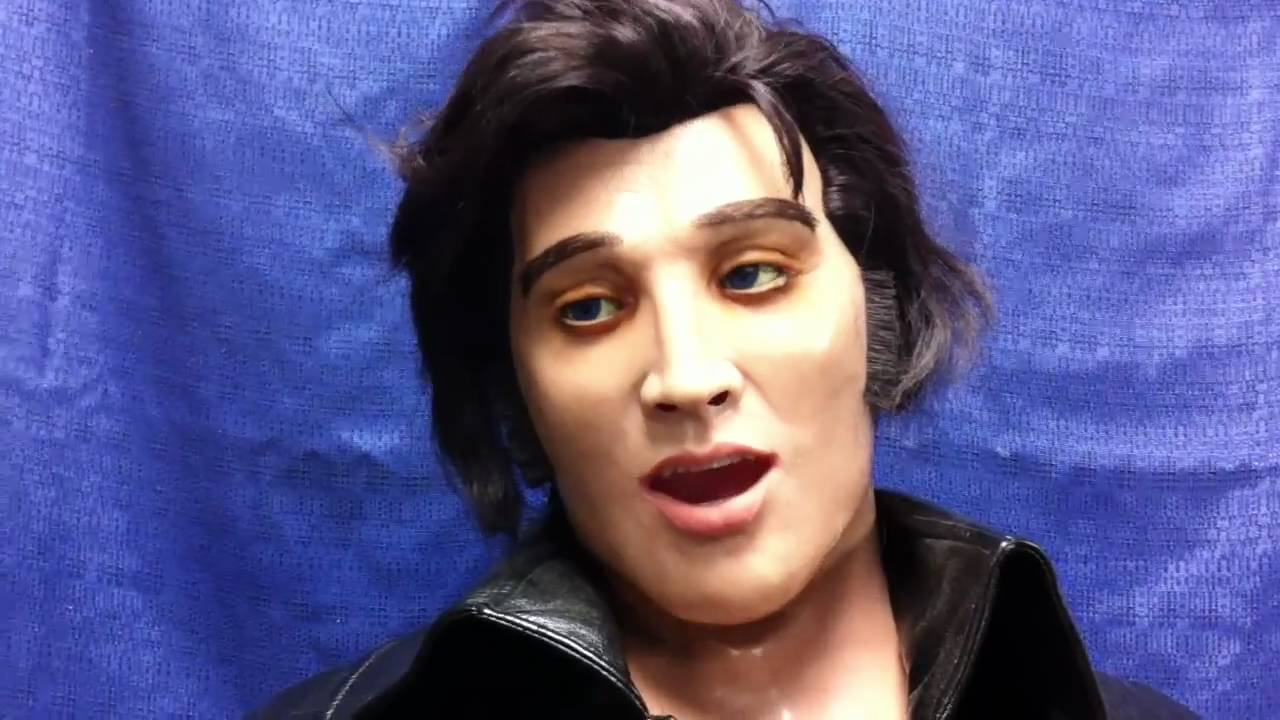Elvis Presley Animatronic Head by HighTechScience.org - YouTube