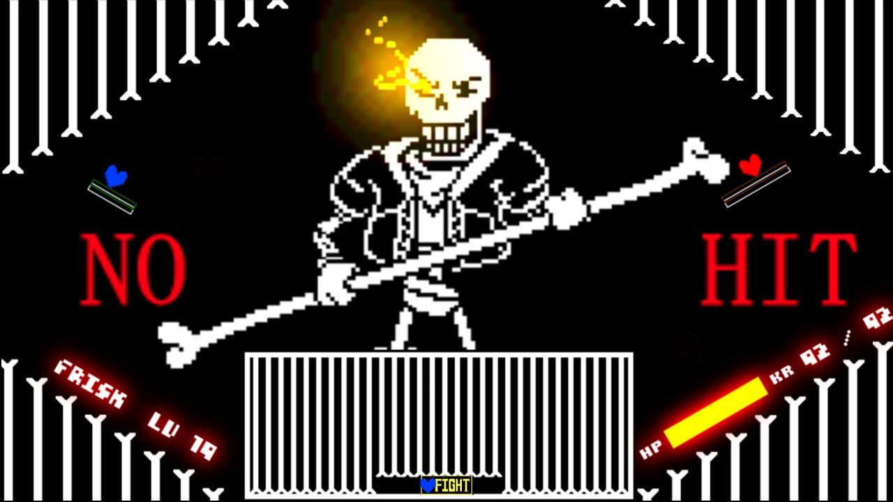 (CYF)disbelief papyrus hard mode Alpha NO HIT!!!!!!!! - YouTube