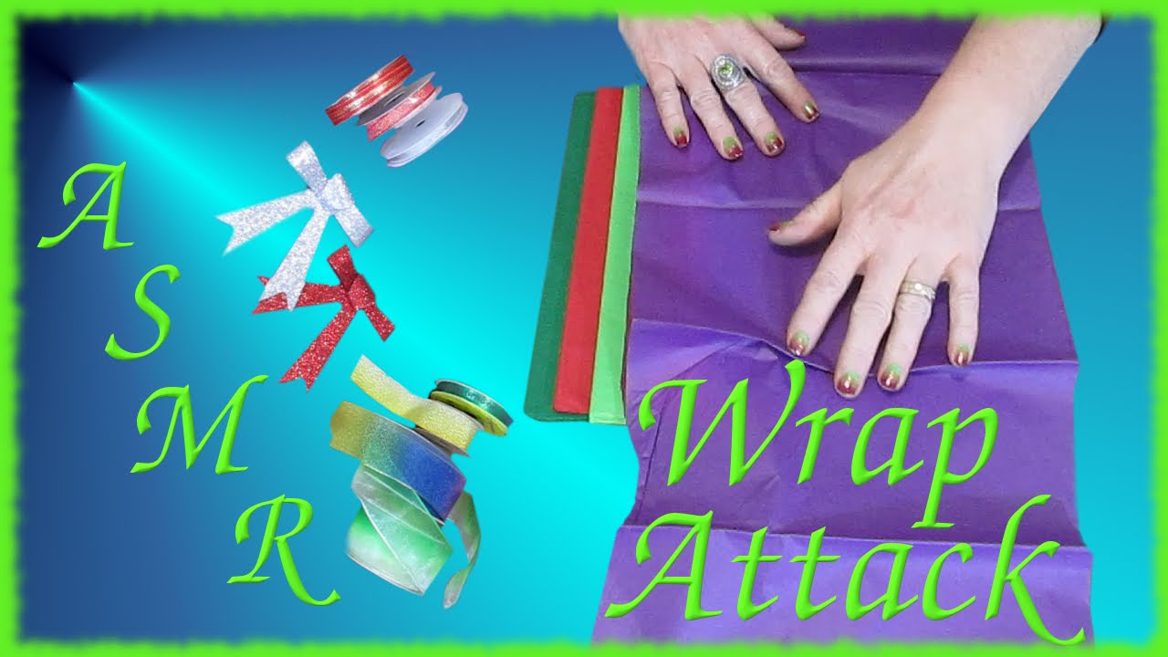 Wrapping Paper/Ribbon Show & Tell ASMR Crinkly sounds - YouTube