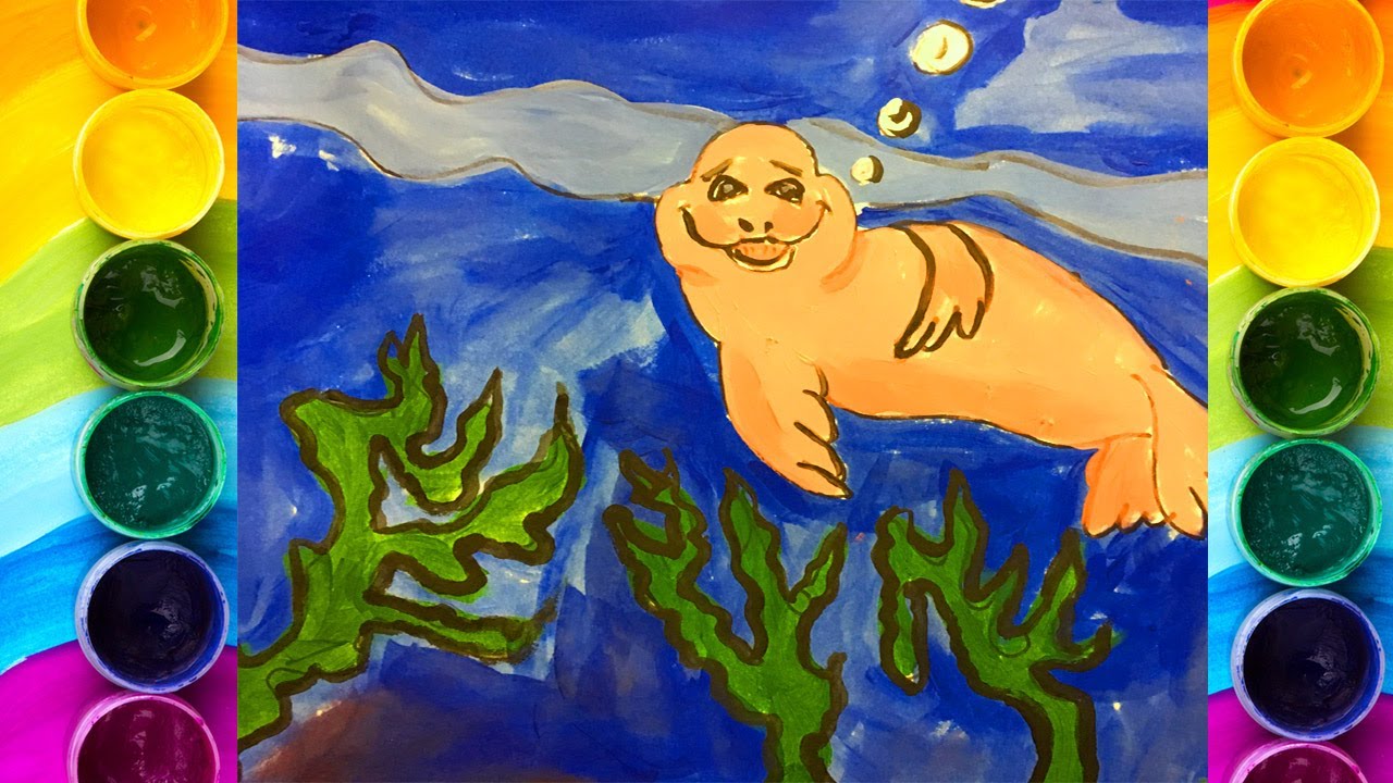 Learn Colors with Paint for Children, Toddlers with clive5art - YouTube