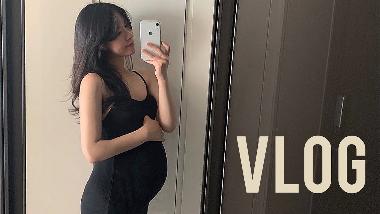 Vlog 일상 브이로그 마지막 임산부 브이로그 다음주 출산이라고출산d 7 남편이랑 산책 집에서 김밥싸기 출산가방 싸기ft제왕 출산가방 리스트