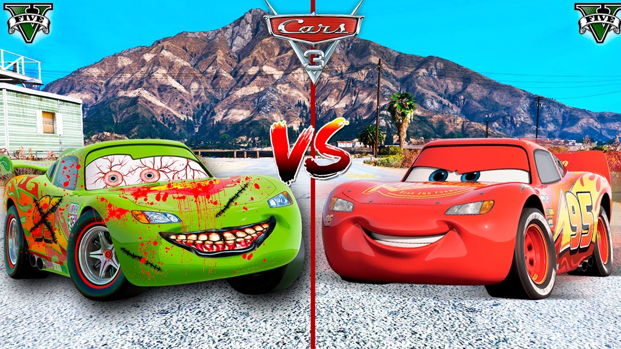 Zombie McQueen vs Lightning McQueen in GTA 5 - Who's the Strongest ...