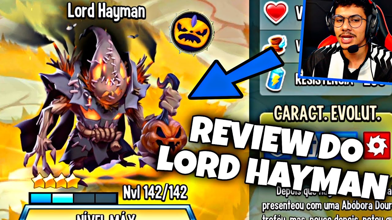 O MELHOR MONSTRO DO JOGO...SÓ QUÊ NÃO! REVIEW DO LORD HAYMAN NÍVEL 142 ...