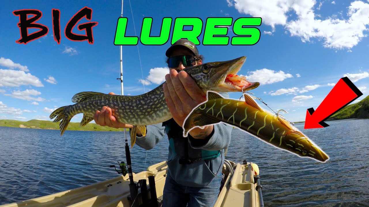 SMASHING Pike Using GIANT Lures! - YouTube
