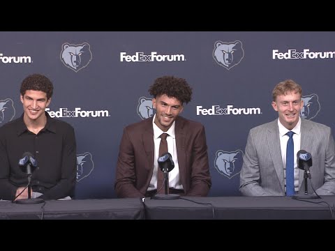 Cam Boozer, Karim López, & Richie Saunders FULL Memphis Grizzlies Introductory Press Conference