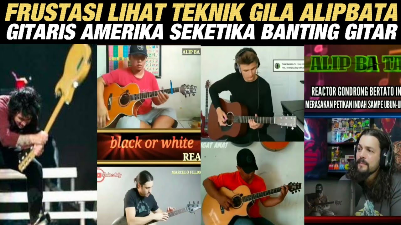 FRUSTASI LIHAT TEKNIK ALIP BA TA ..Gitaris Amerika Banting Gitarnya ...