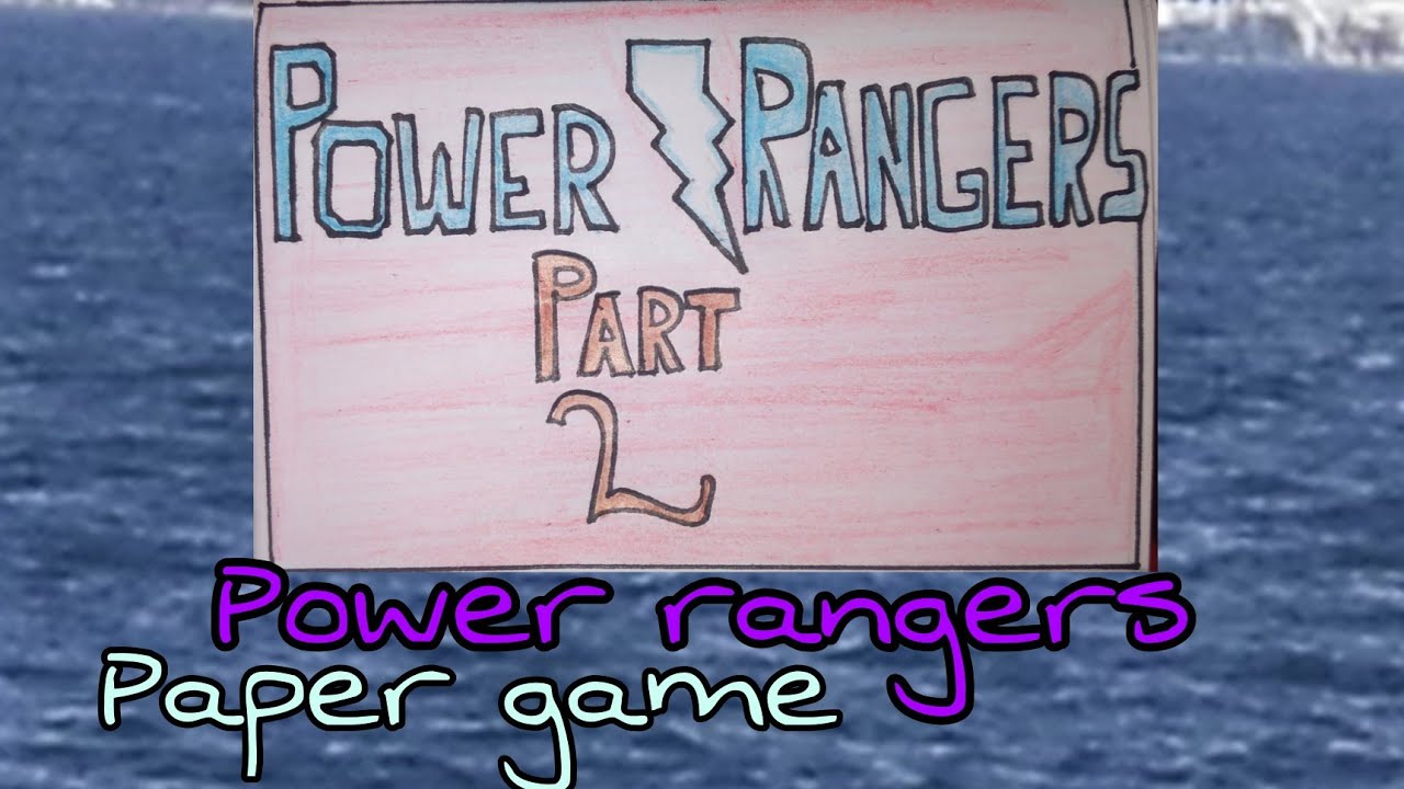 How to make power rangers paper game || play at home || new paper game ...