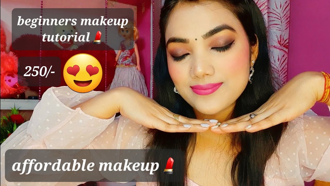 Beginners MAKEUP tutorial ️ || affordable products || Simran Lifestyle || #makeup - YouTube