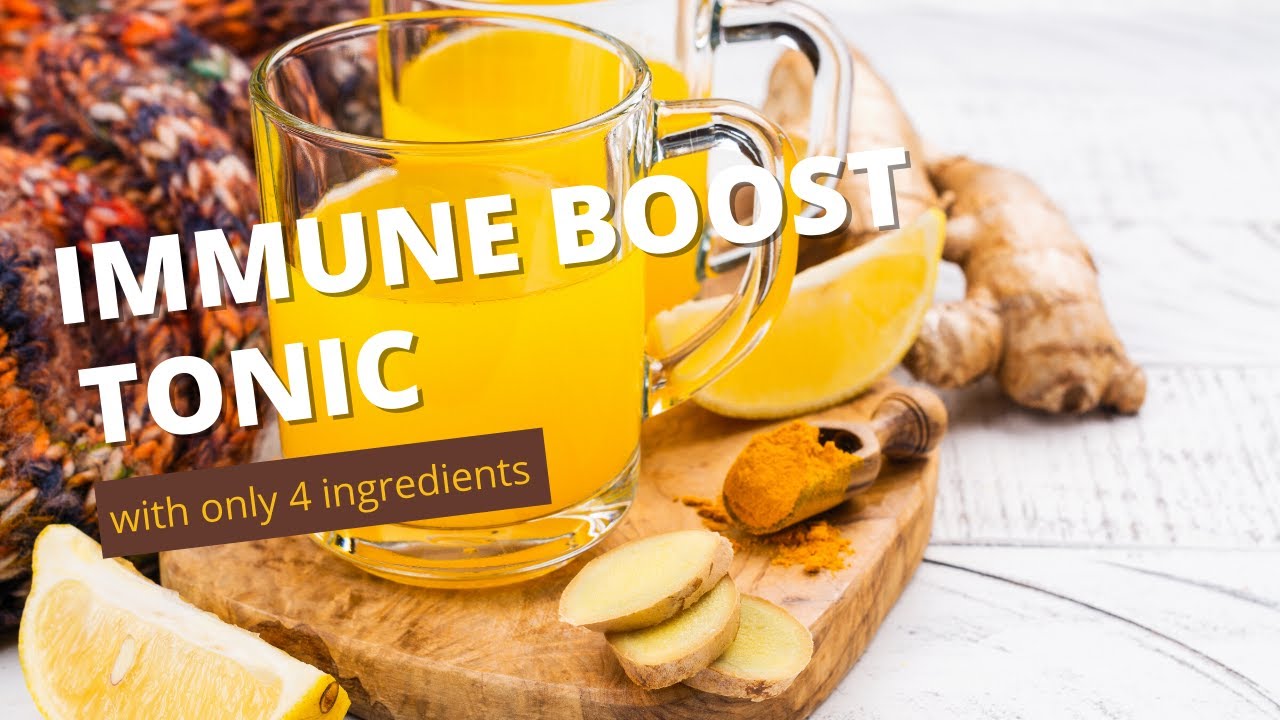 Immune Boost Tonic with only 4 ingredients - YouTube