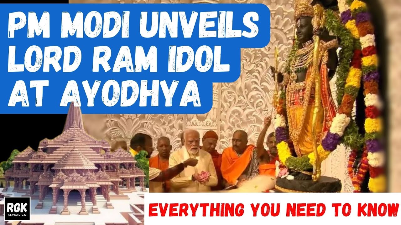 PM Modi Unveils Lord Ram Idol At Ayodhya | Ram Mandir Will Give Indian ...