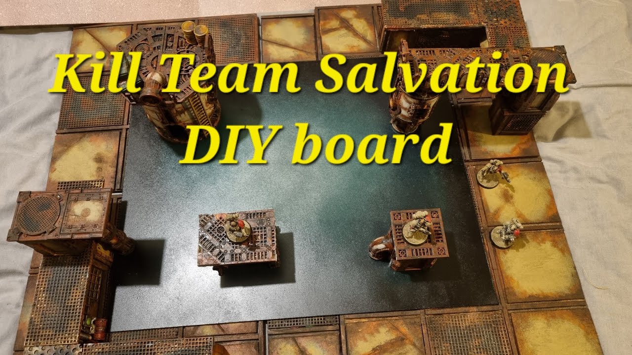 Kill Team Bheta decima Board made on my necromunda terrain 40k - YouTube