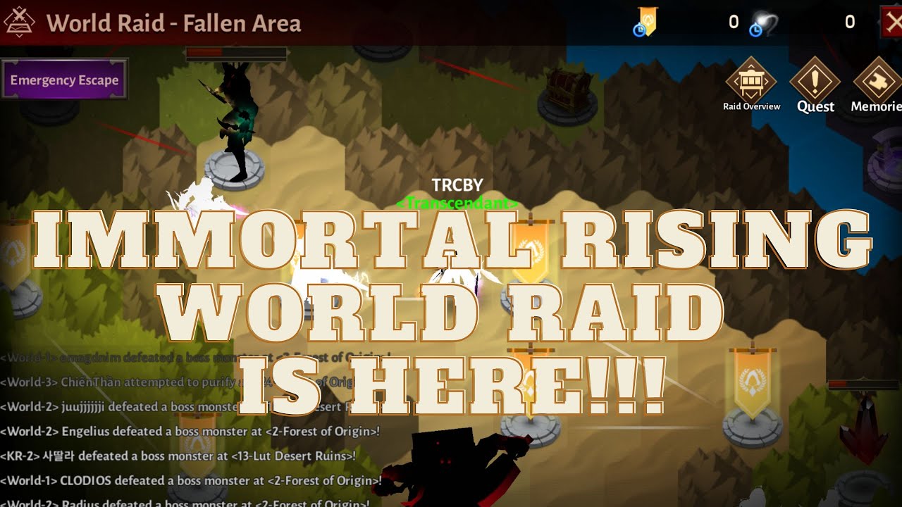Immortal Rising - NEW - WORLD RAID! - YouTube