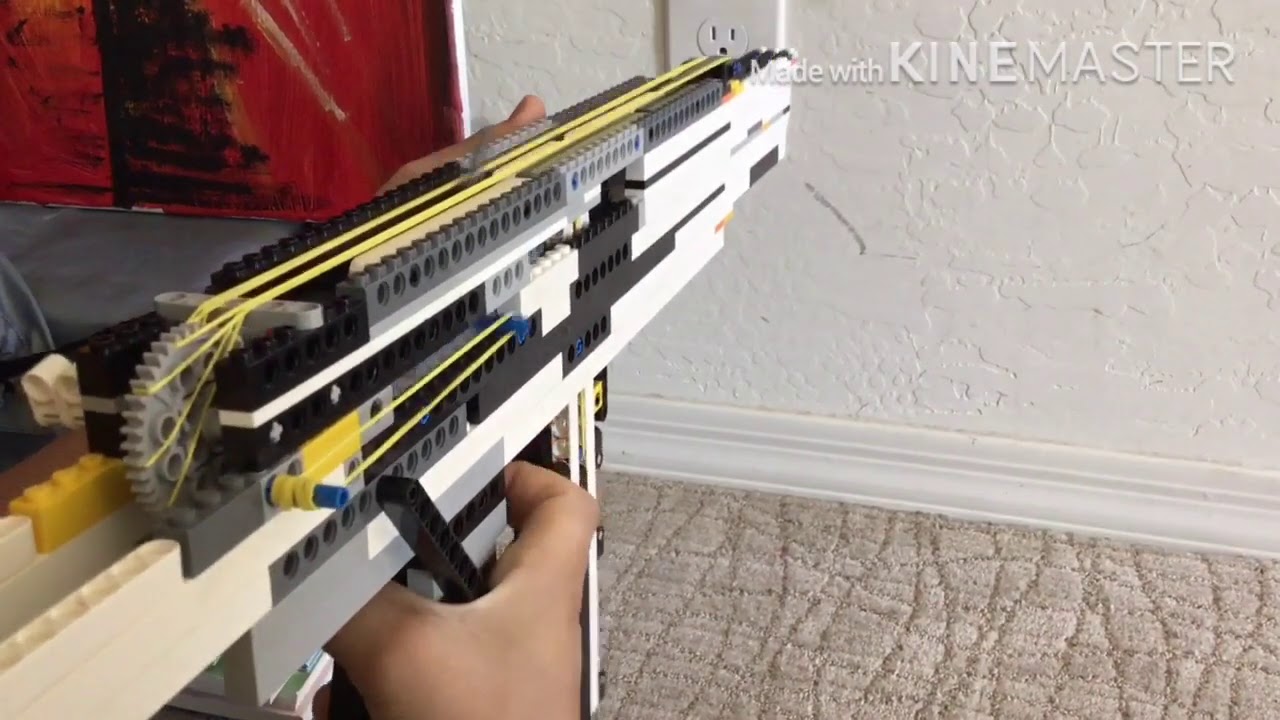 Lego Full-Auto Shell-Ejecting M1A1 Thompson (working) PREVIEW - YouTube