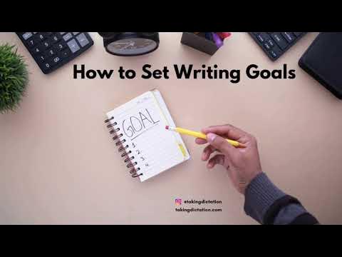 How to Set Writing Goals - YouTube