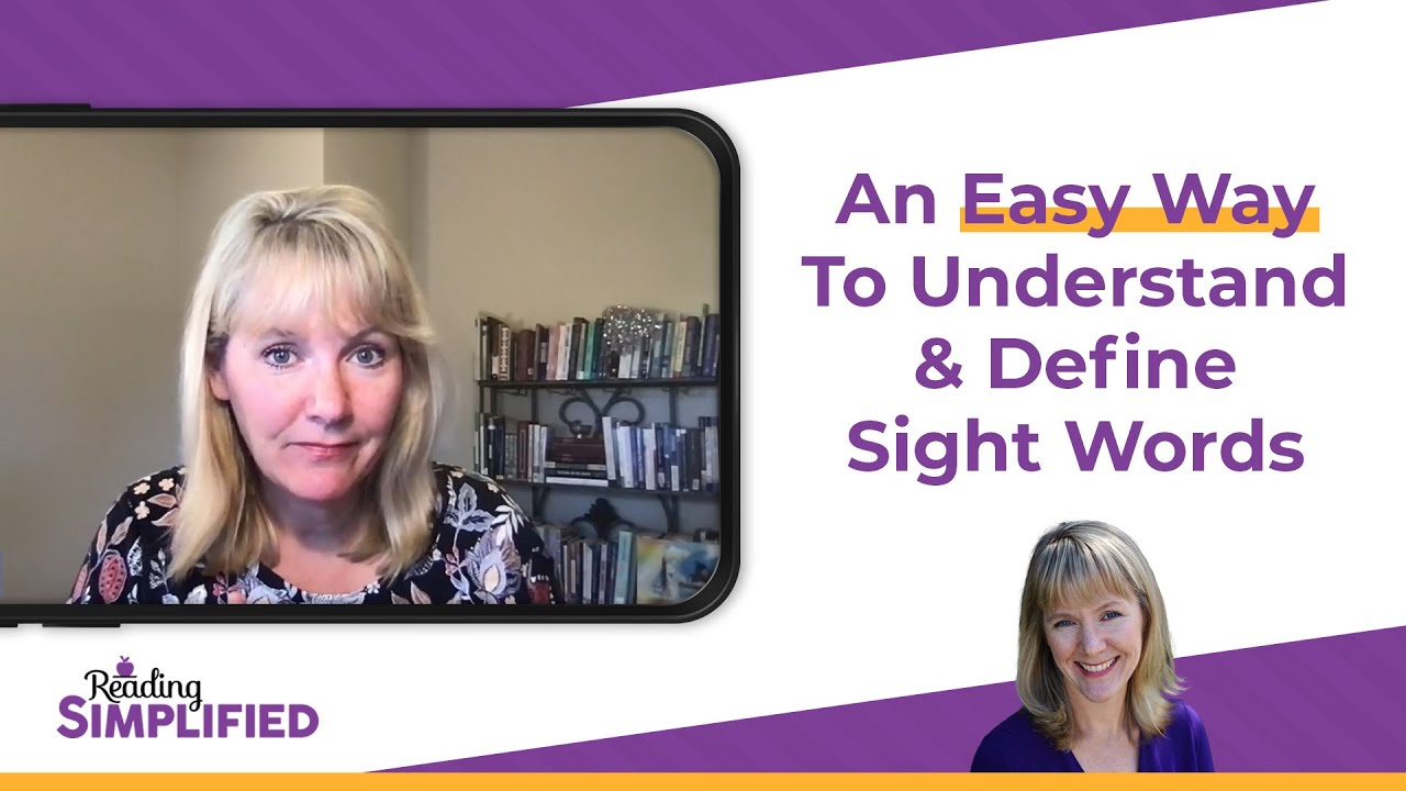 An Easy Way To Understand & Define Sight Words - YouTube