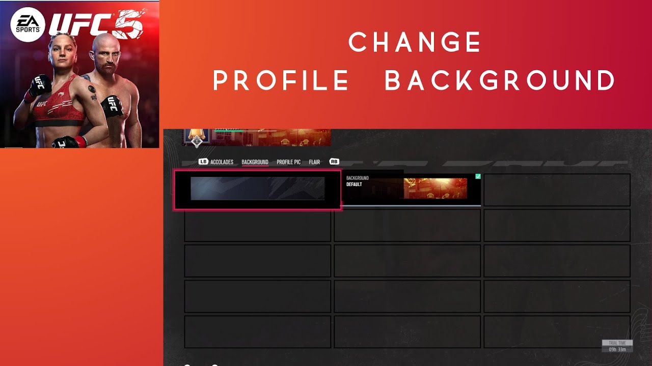 How to Change Profile background in EA Sports UFC 5 - YouTube