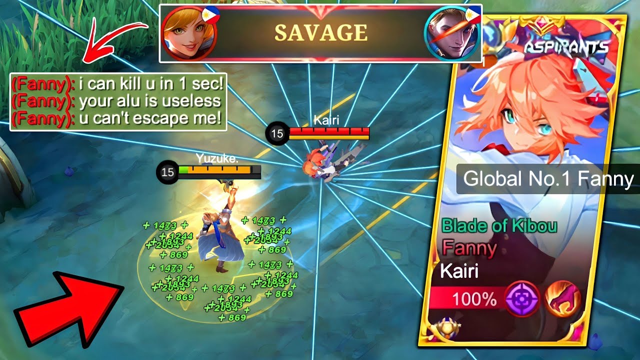 Yuzuke Meets Global 1 Pro Player Fanny | Lifesteal Vs Fast Hand (The ...