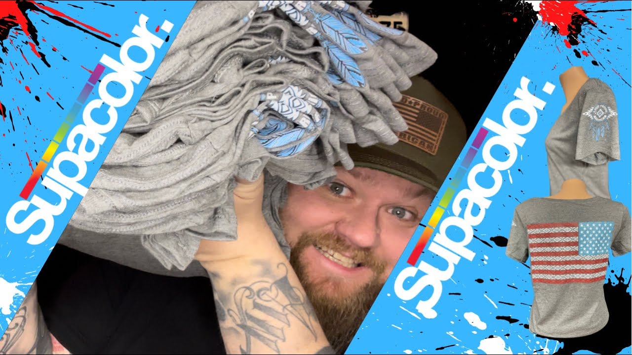 Supacolor Supagang sheets for printing on sleeves - YouTube