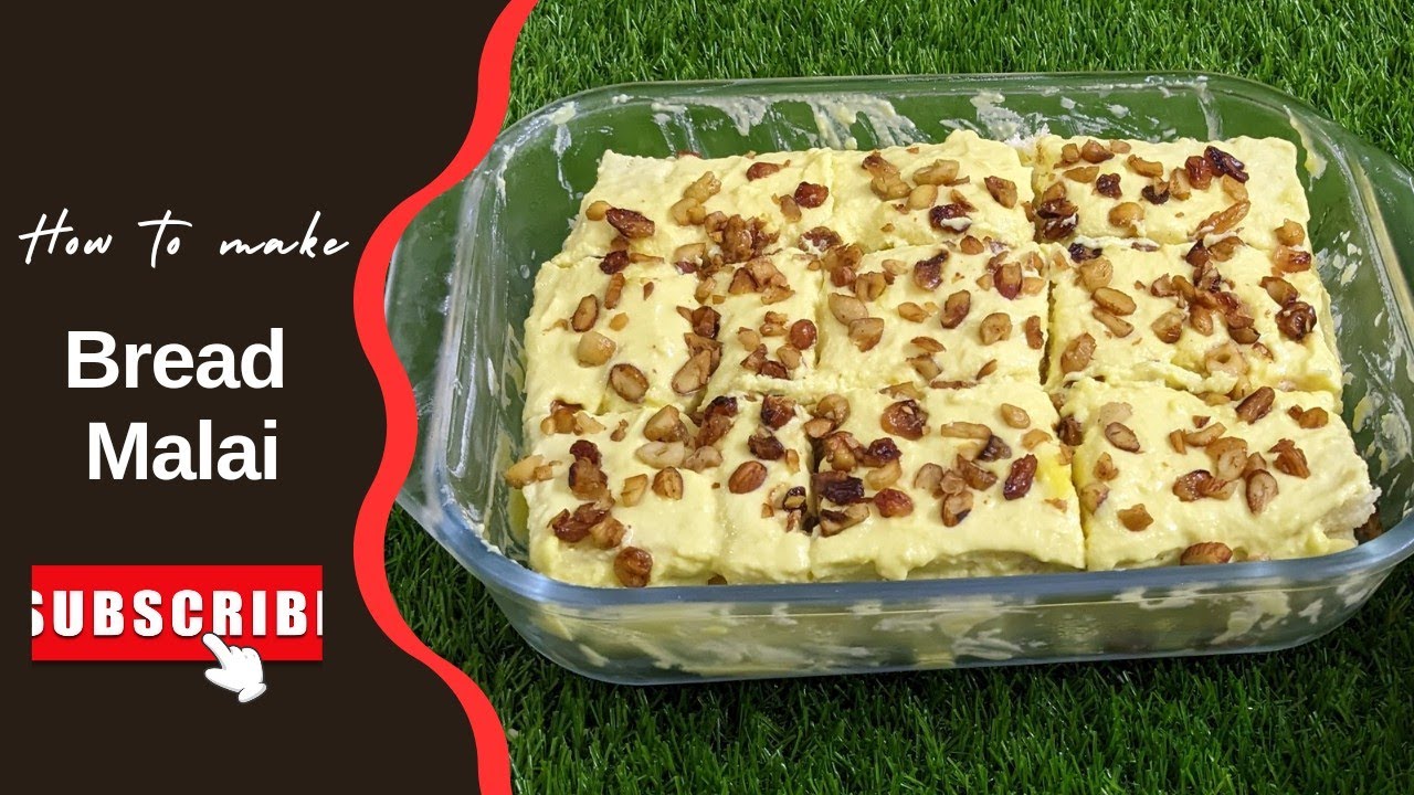 Sweet without sugar & mouthwatering sweet-Bread Malai Dessert Recipe ...