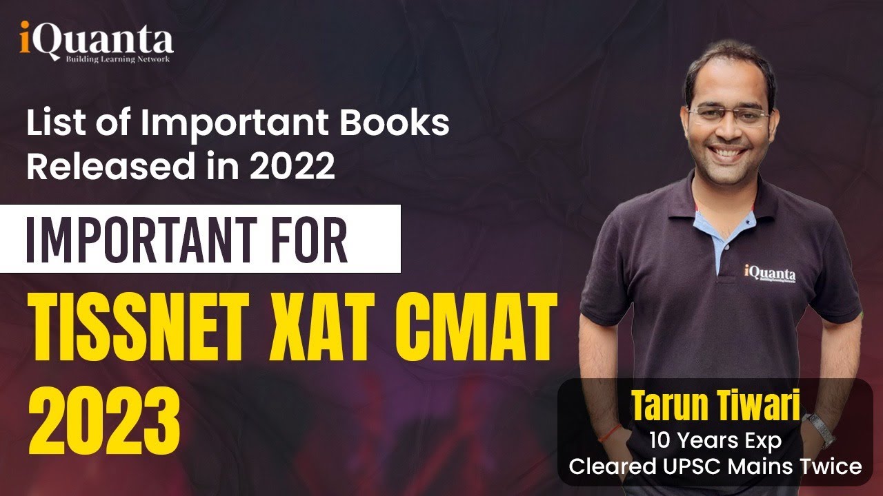 List of Important Books Released in 2022 | TISSNET XAT CMAT 2022 | # ...