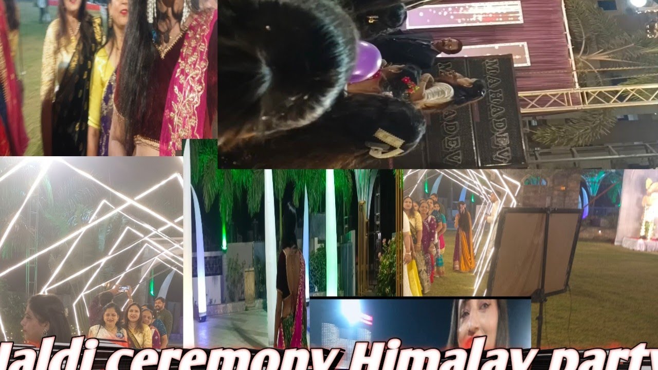 Haldi ceremony Himalay party plot - YouTube
