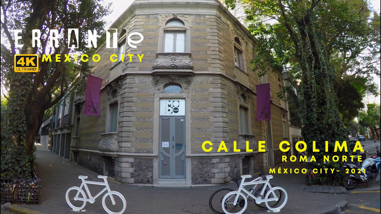 WALKING DOWN A VINTAGE STREET IN MEXICO CITY CALLE COLIMA 4k 2021 - YouTube