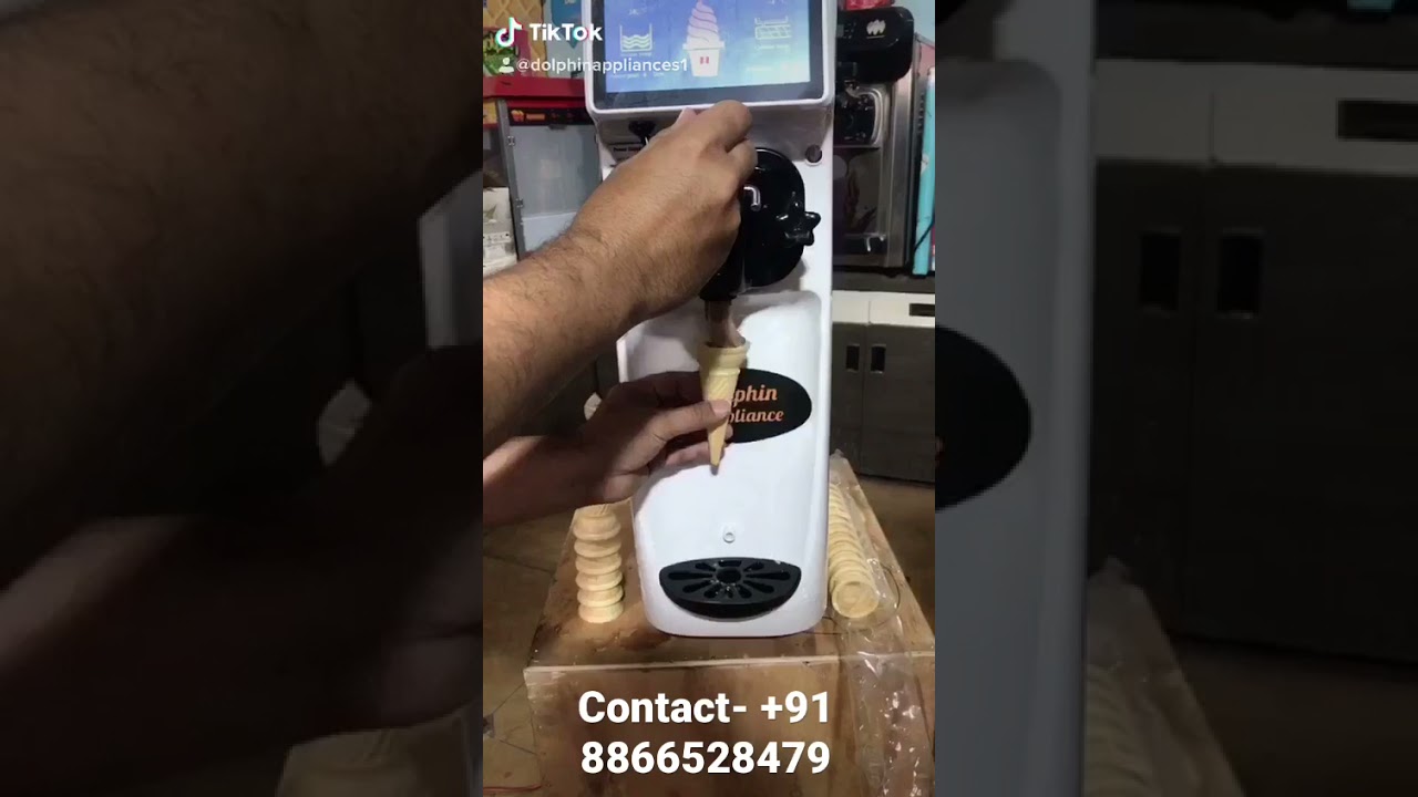 Single flavour Softy Ice Cream Machine Top Model 2021, Dolphin ...