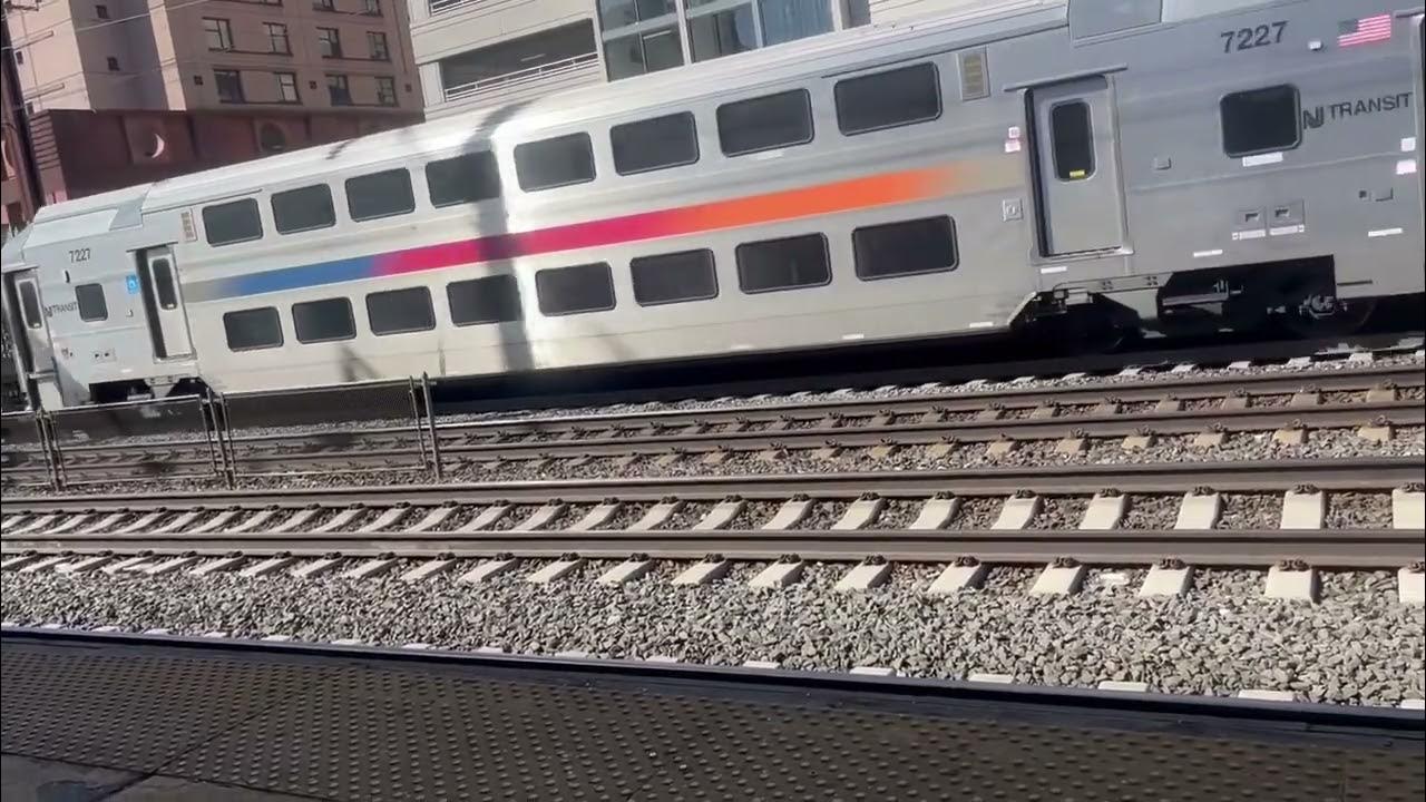 NJ Transit Northeast Corridor Local Train #7837 to Trenton departing New Brunswick w/Multilevels ...