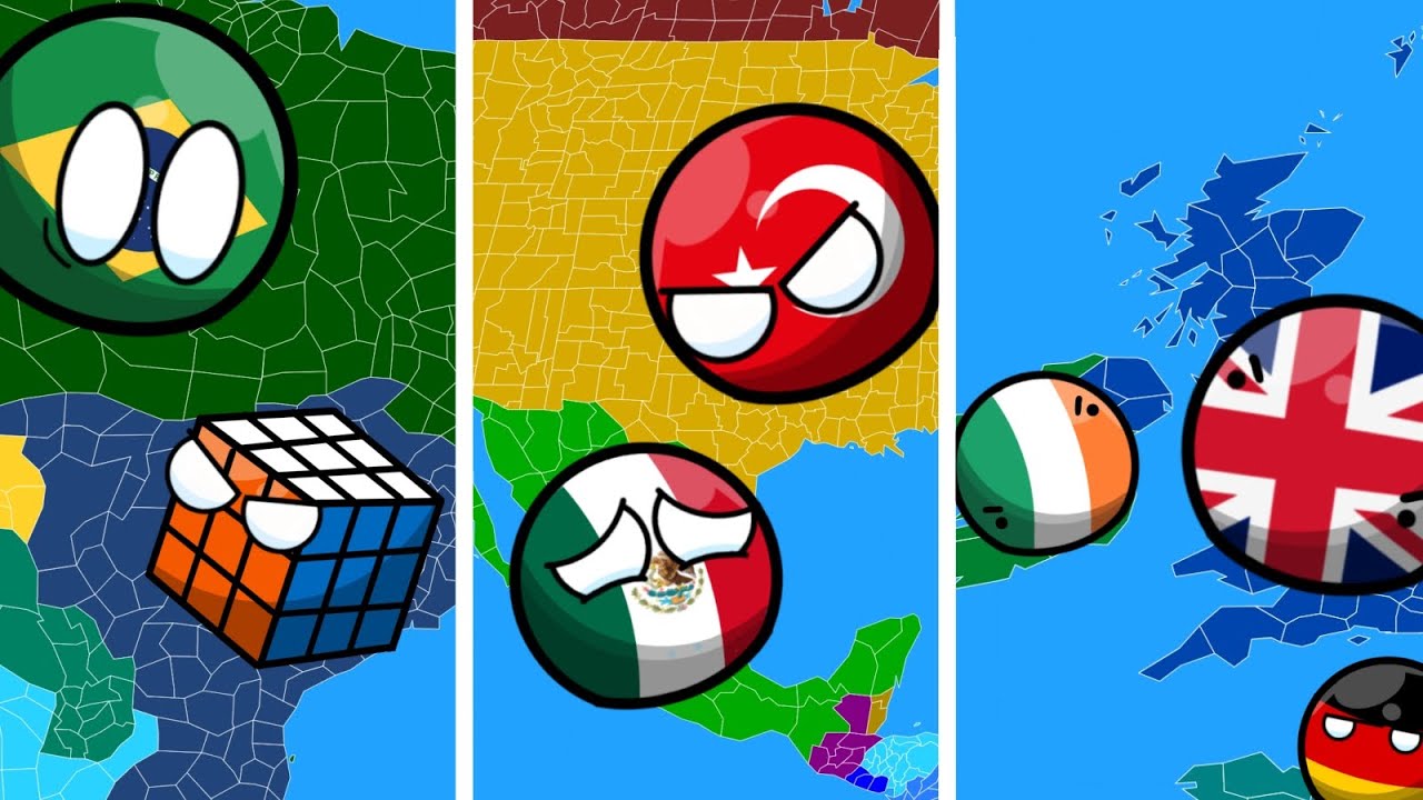 🍿 Recopilación de mis videos de Countryballs #1 | Neptuno Countryballs ...
