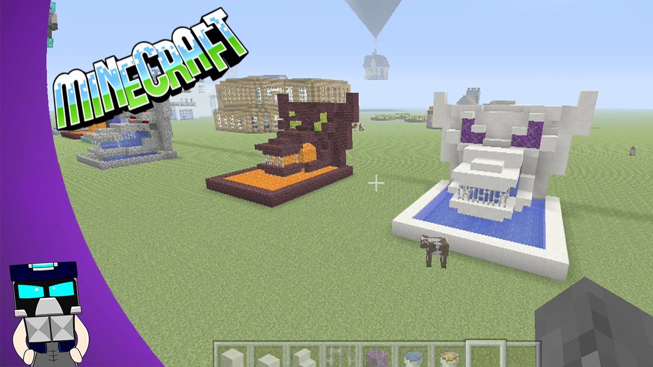 Minecraft: Como hacer Fuente Tigre Tutorial - YouTube