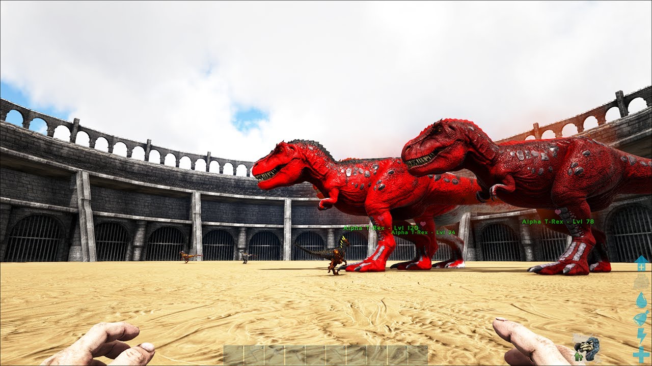 Alpha T Rex Team Ark vs Tek Raptor Team | ARK Mod Battle - YouTube