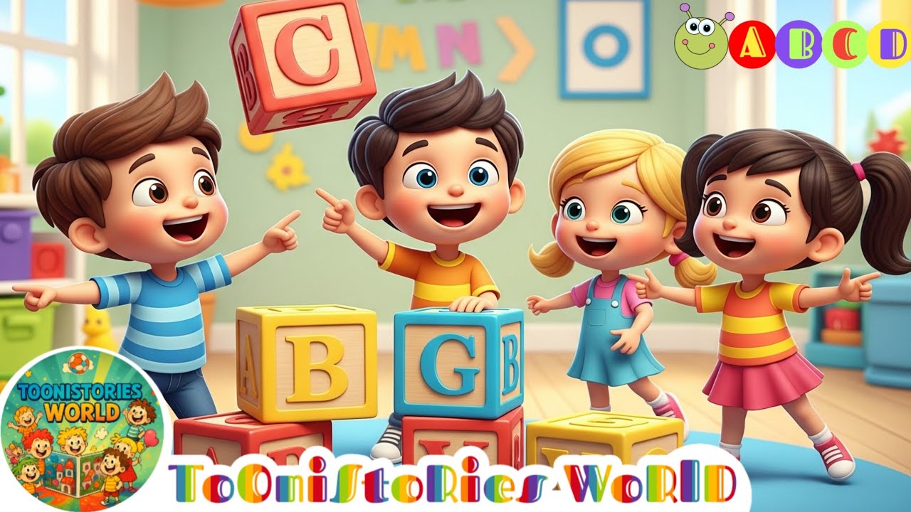 "A B C D Cartoon | Learn Alphabets with Fun | ABCD Song for Kids"😍🥳💖 ...