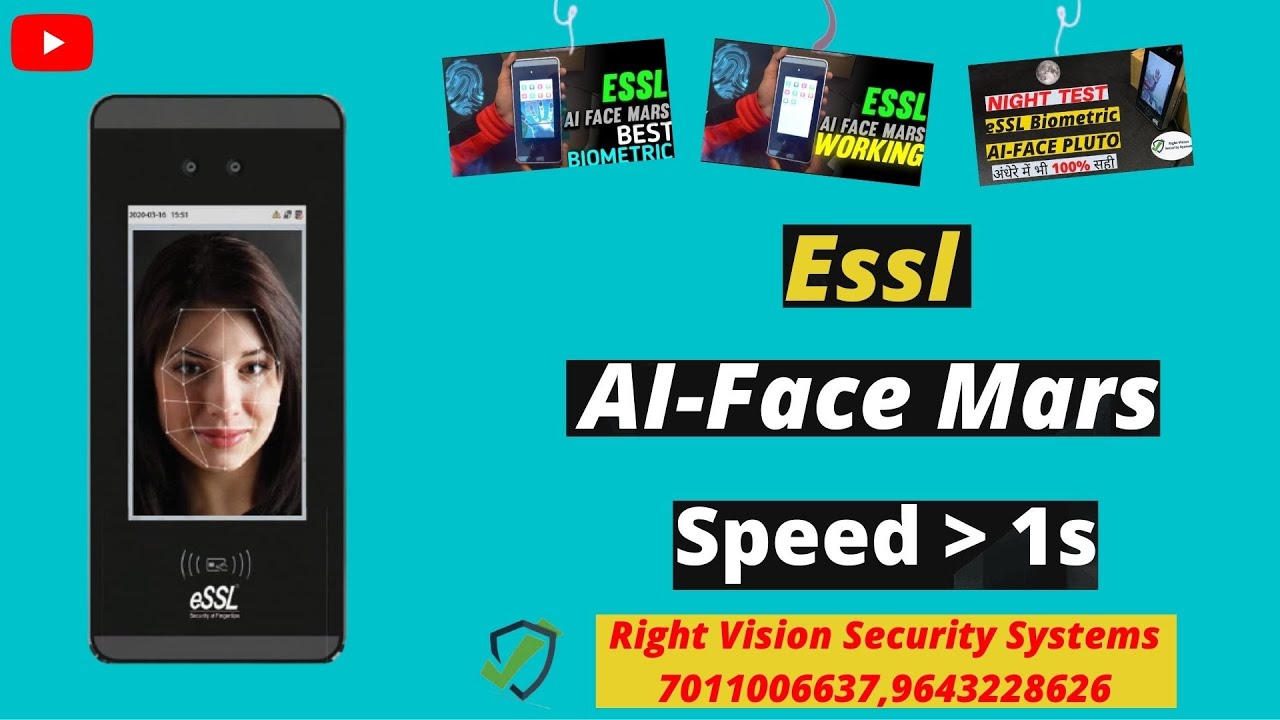 Essl AI-Face Mars | Fastest Face Biometric | 2x Speed |#Essl#mars ...