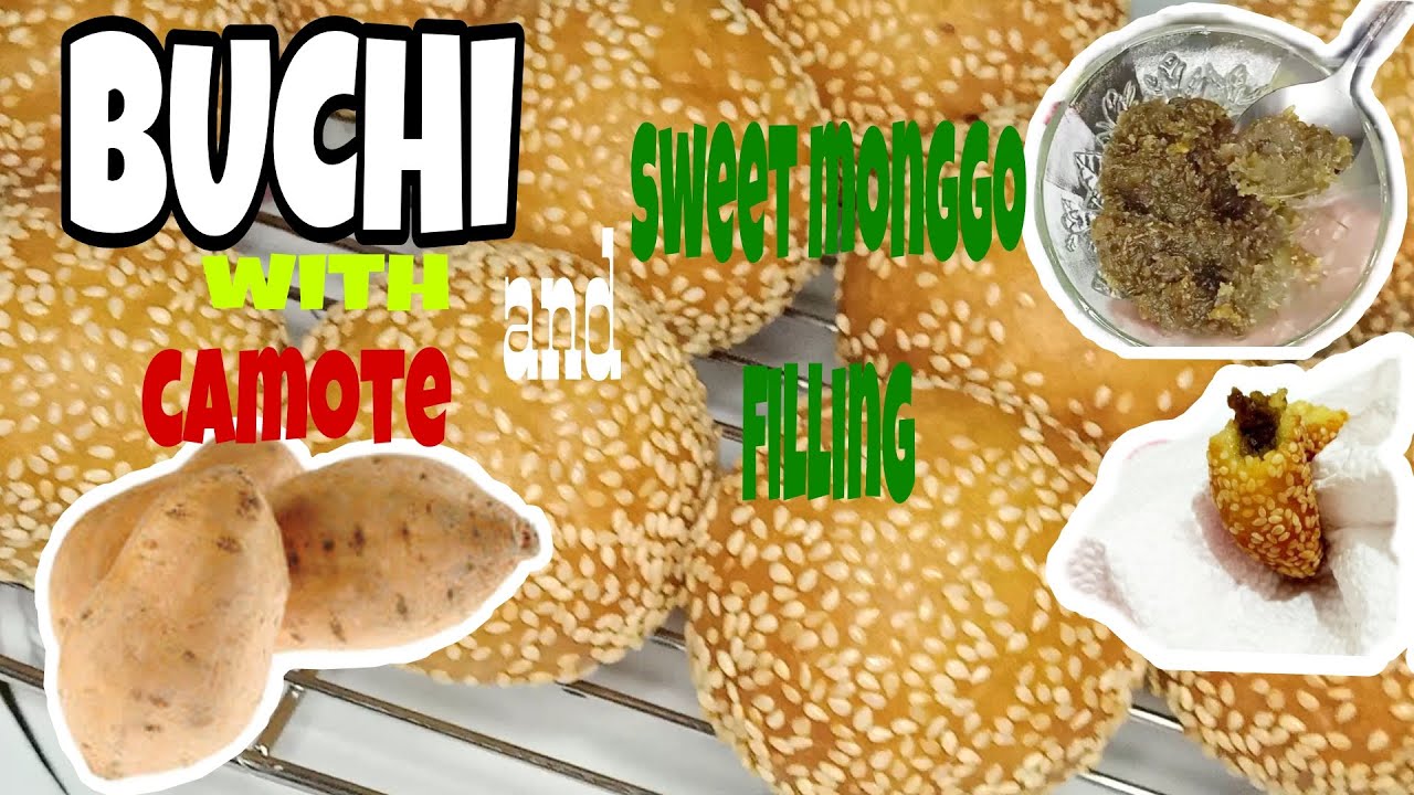 BUCHI RECIPE | BUCHI WITH CAMOTE AND SWEET MONGGO FILLING - YouTube