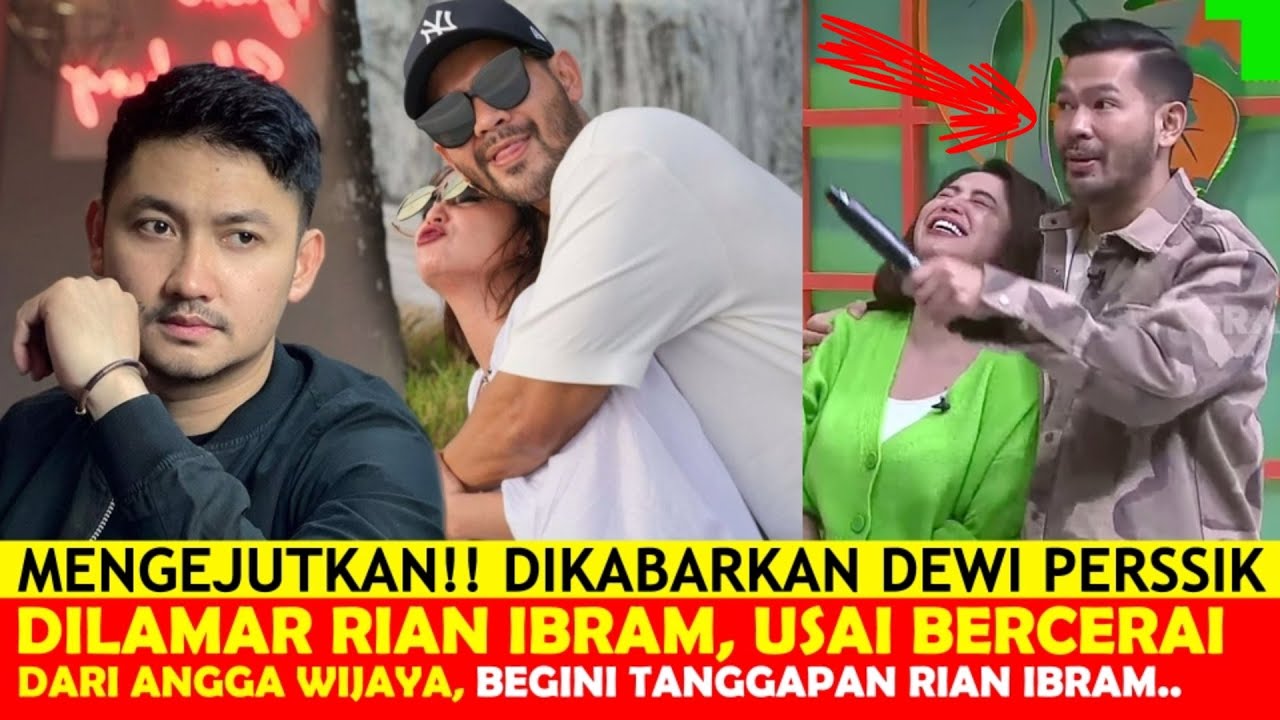 HEBOH!! DIKABARKAN DEWI PERSSIK DILAMAR RIAN IBRAM, BEGINI KOMENTAR ANGGA WIJAYA - YouTube