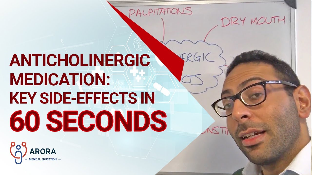 Anticholinergic Medication: Key side-effects in 60 seconds - YouTube
