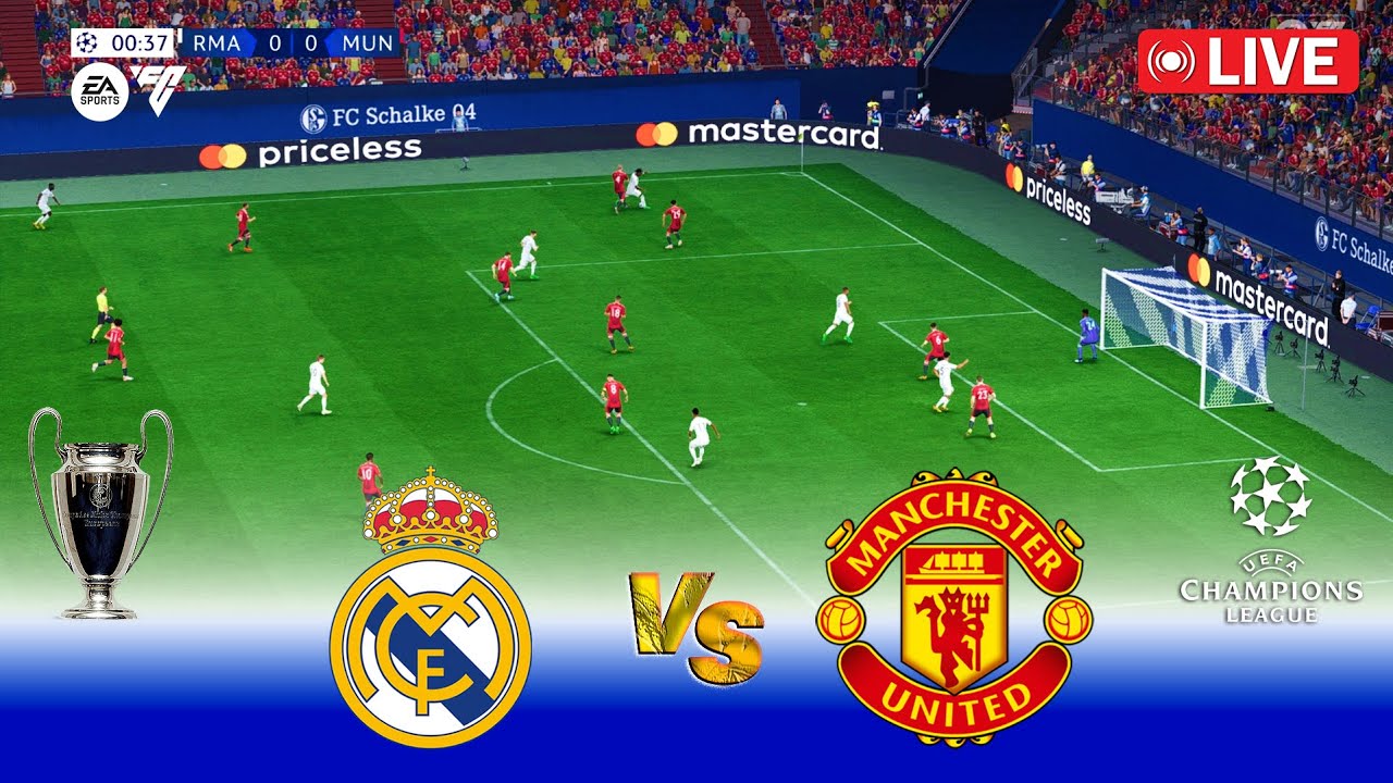 🔴 LIVE : Real Madrid vs Manchester United | UEFA Champions League FINAL ...