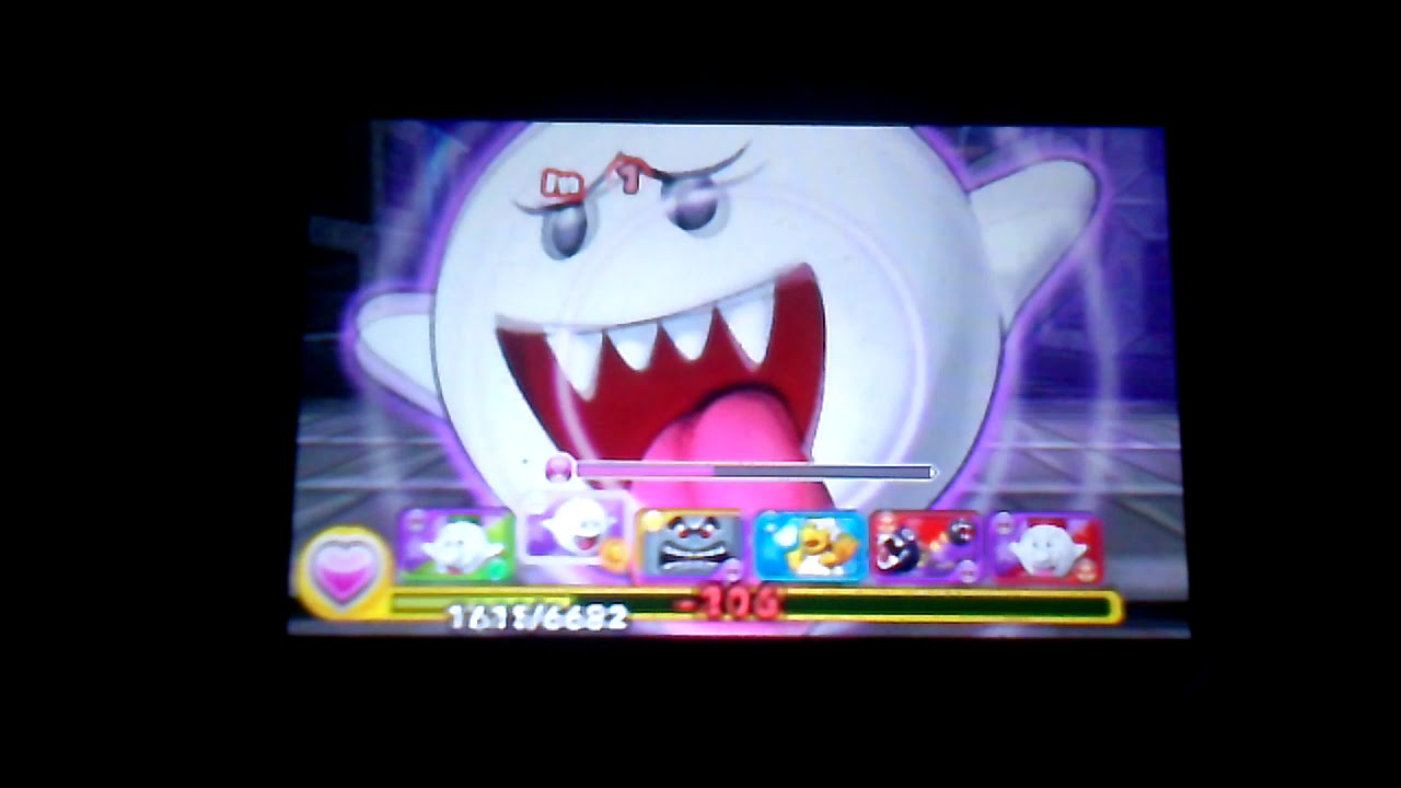 Puzzles and Dragons Super Mario Bros edition vs King Boo - YouTube