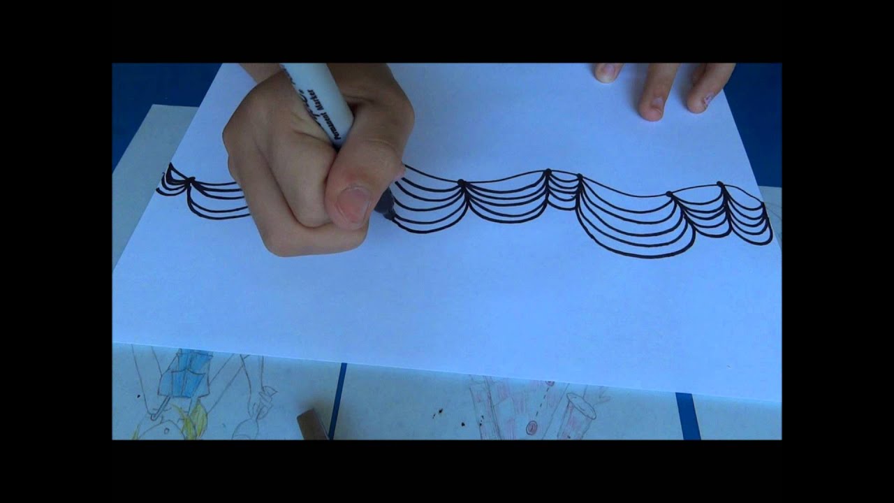 How to draw an optical illusian, or op art - YouTube