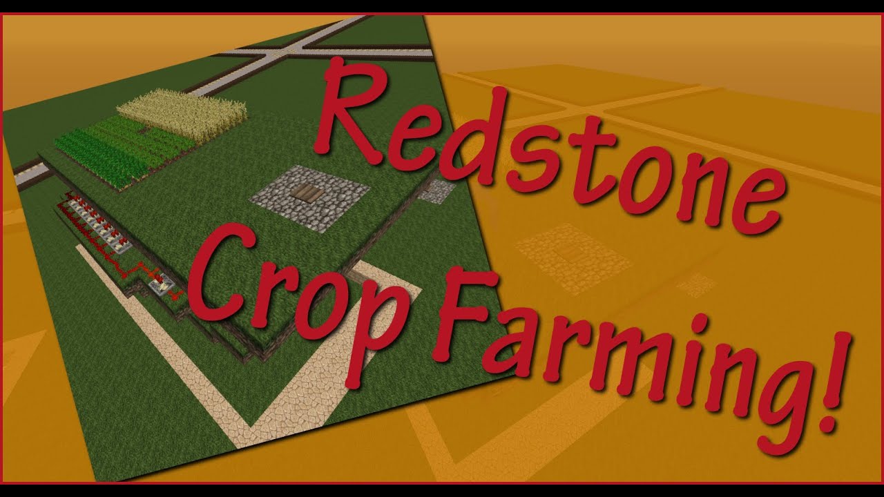 ☠ Minecraft Redstone Crop Farming Tutorial ☠ - YouTube