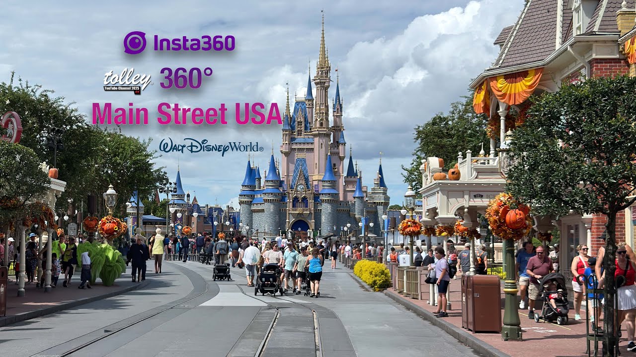 360° Main Street USA Footage September/ Halloween 2025 at Walt Disney ...