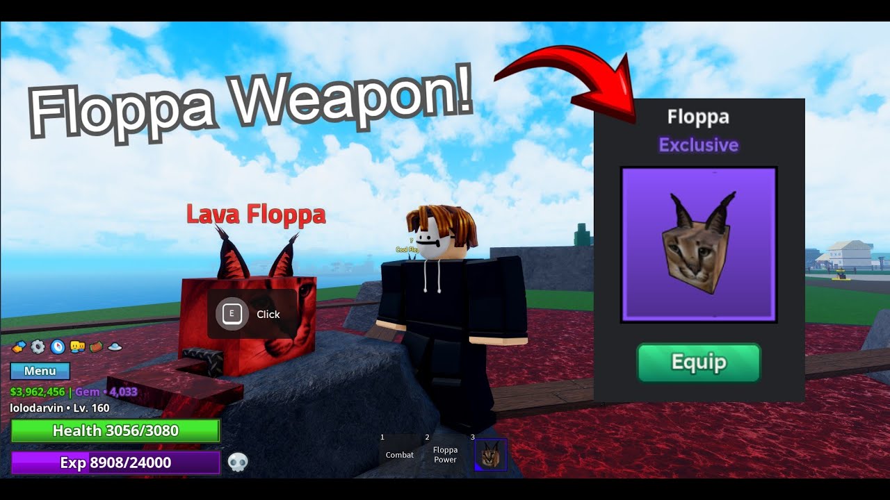 Pegando a Floppa Weapon! (Meme sea) - YouTube