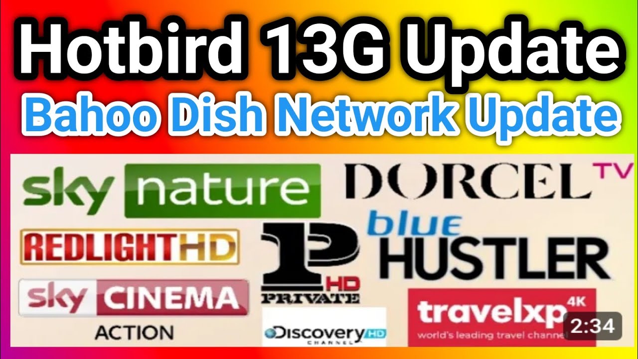 How to Hotbird13G|New Channel List|Update@Bahoo Dish Network - YouTube
