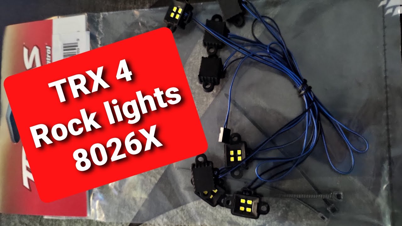 Traxxas trx 4 8026x Rock lights fitting and remote switch, info in ...