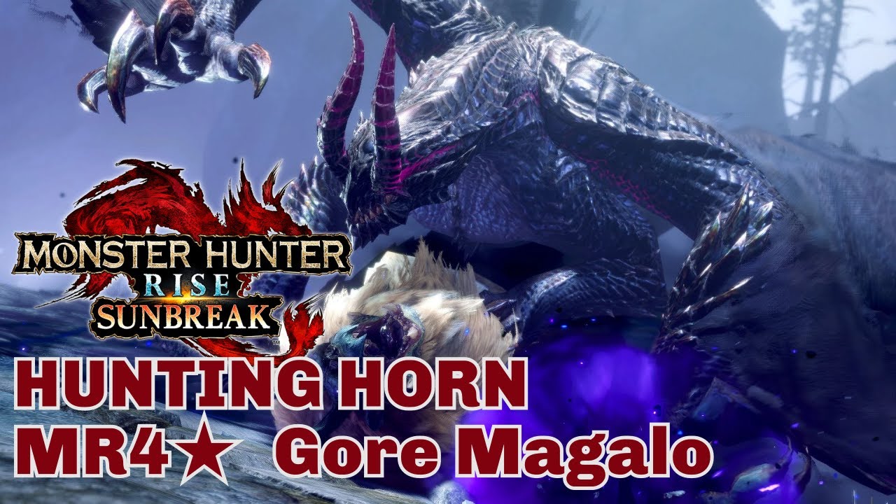 MR4★ Gore Magalo w/ pugs | MHR:SB | Hunting Horn - YouTube